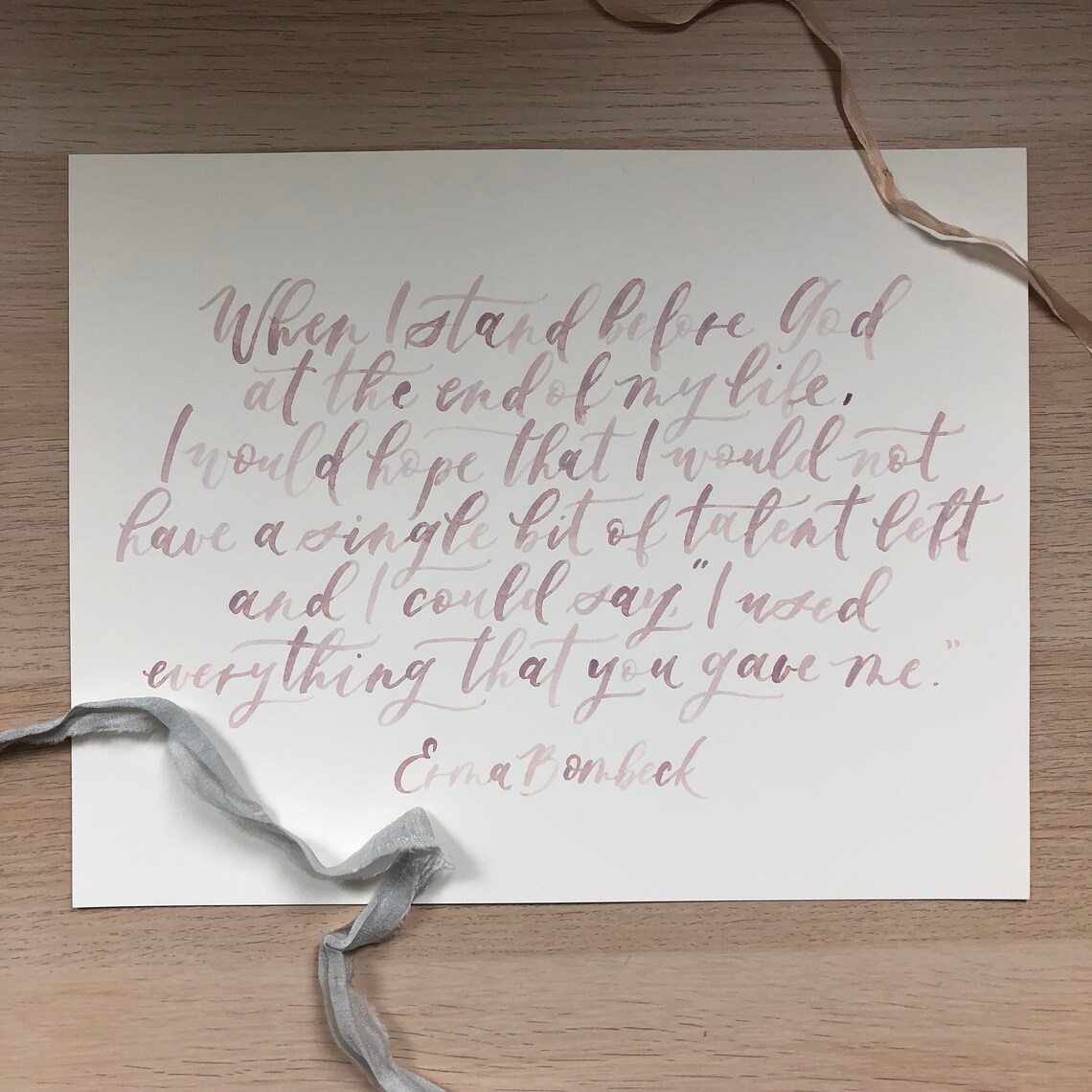 Custom Calligraphy Quote Sign - Etsy