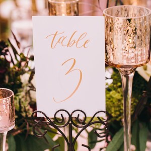 Calligraphy Table Numbers - Etsy