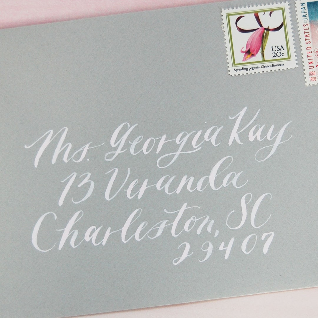 Calligraphy Envelope Addressing - Etsy