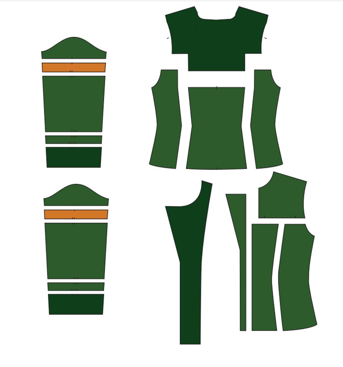 COSPLAY PATTERNS - Voltron Lance Jacket Size S/M - Etsy