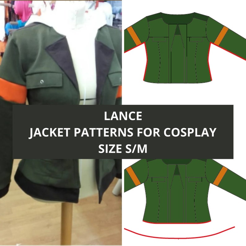 COSPLAY PATTERNS - Voltron Lance Jacket Size S/M - Etsy