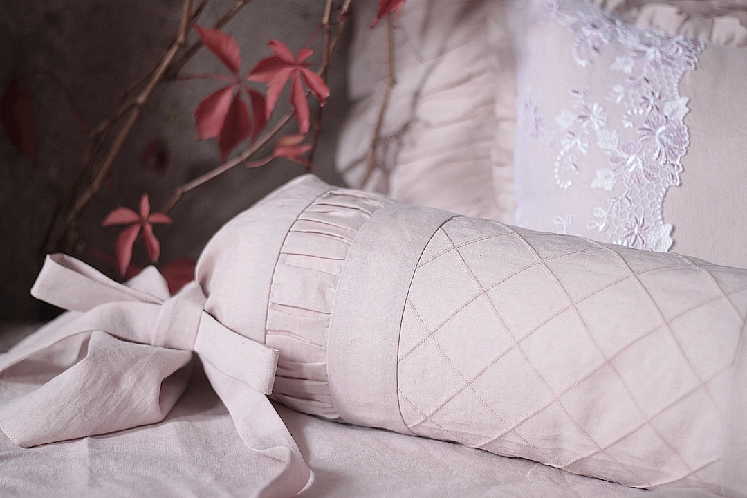 Candy Decorative/functional Bolster - Ramie Bolster 5"x13" - Shabby ...