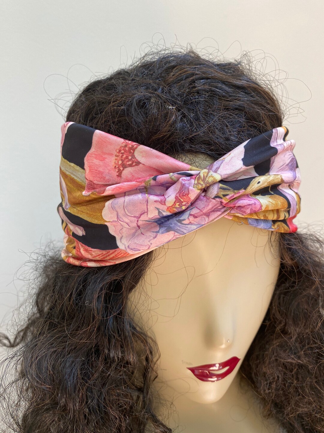 Floral Digital Print Turband. Stylish Hair Bands in Fashion Colors ...