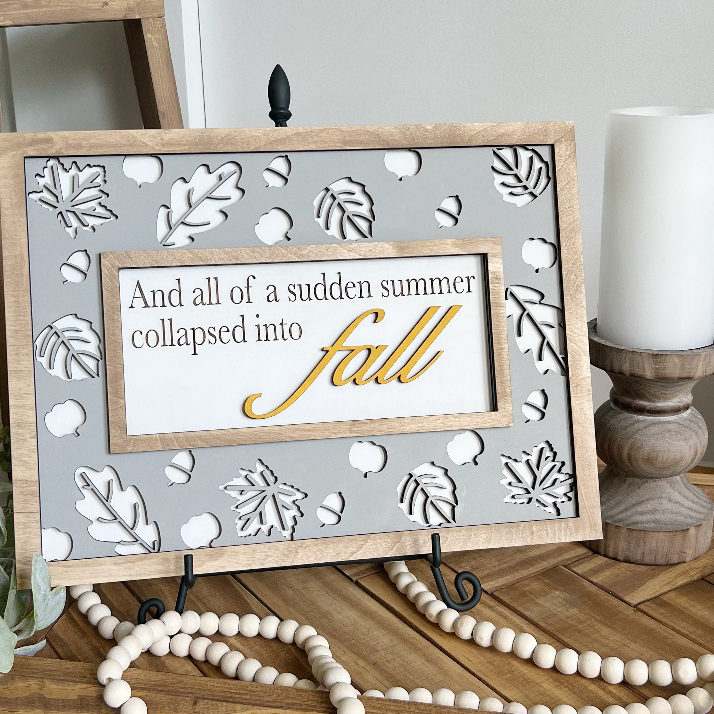 Summer Collapsed Into Fall Wall Decor Fall Wall Hanging - Etsy