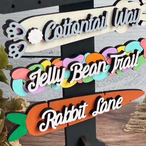 Add on Cottontail Way Street Signs for the Table Top Post ...