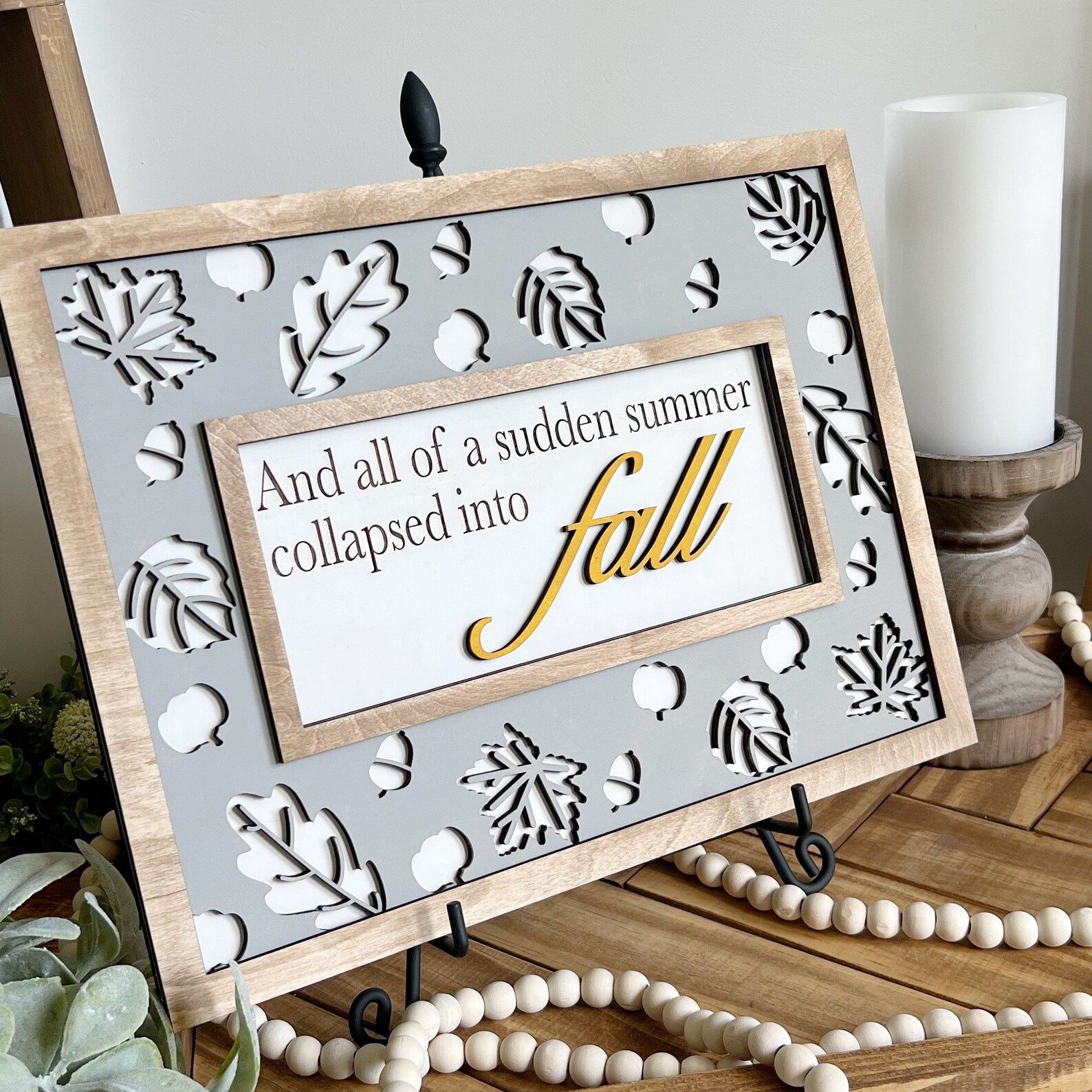 Summer Collapsed Into Fall Wall Decor Fall Wall Hanging - Etsy