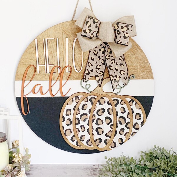 Leopard Door Hanger - Etsy
