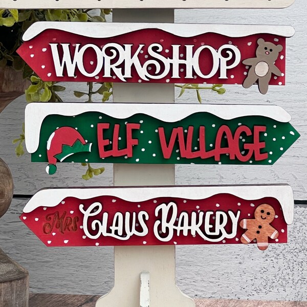 Christmas Village Street Sign - Etsy