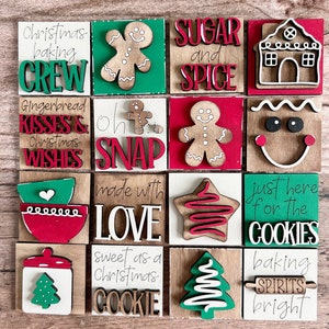 MINI Gingerbread Tiles for Mini Bases - Etsy