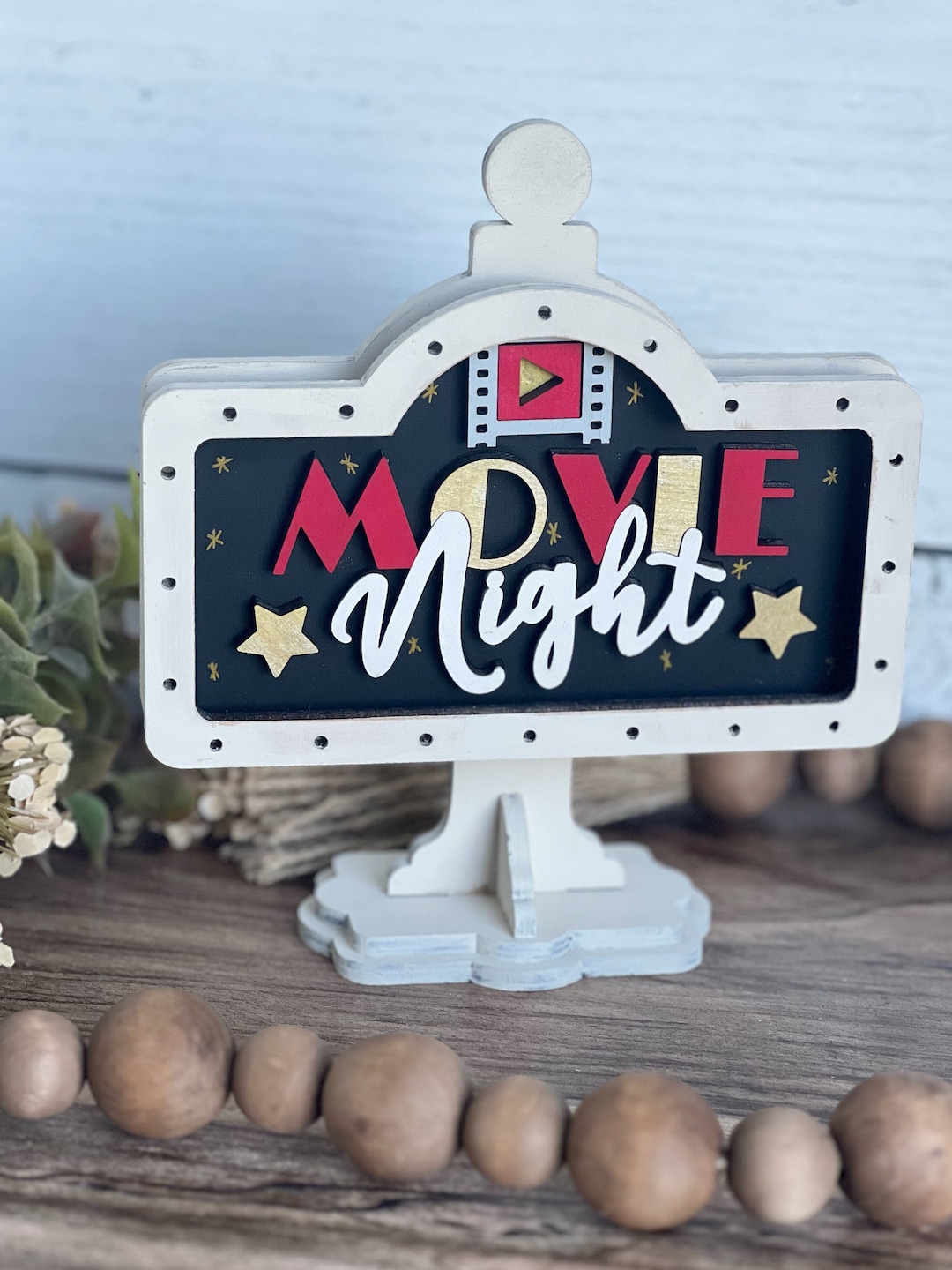Add on Movie Night Mini Sign for the Mini Post Drop in Frame ...