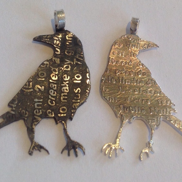 Crow Necklace - Etsy