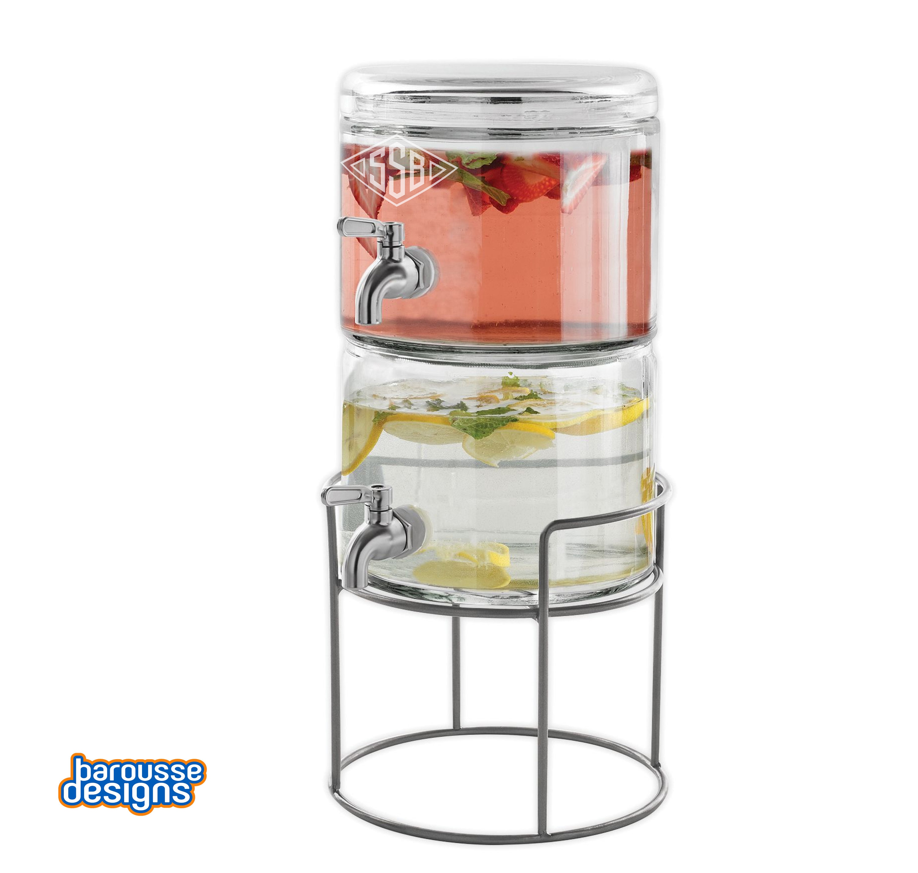 Double Beverage Dispenser Customized Etched Glass / - Etsy