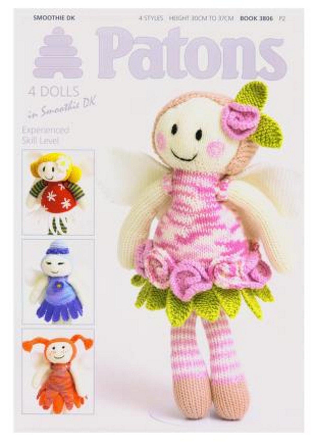 Patons Knitting Patterns 4 Fairy Dolls, Dolls to Knit, Baby Knitting ...