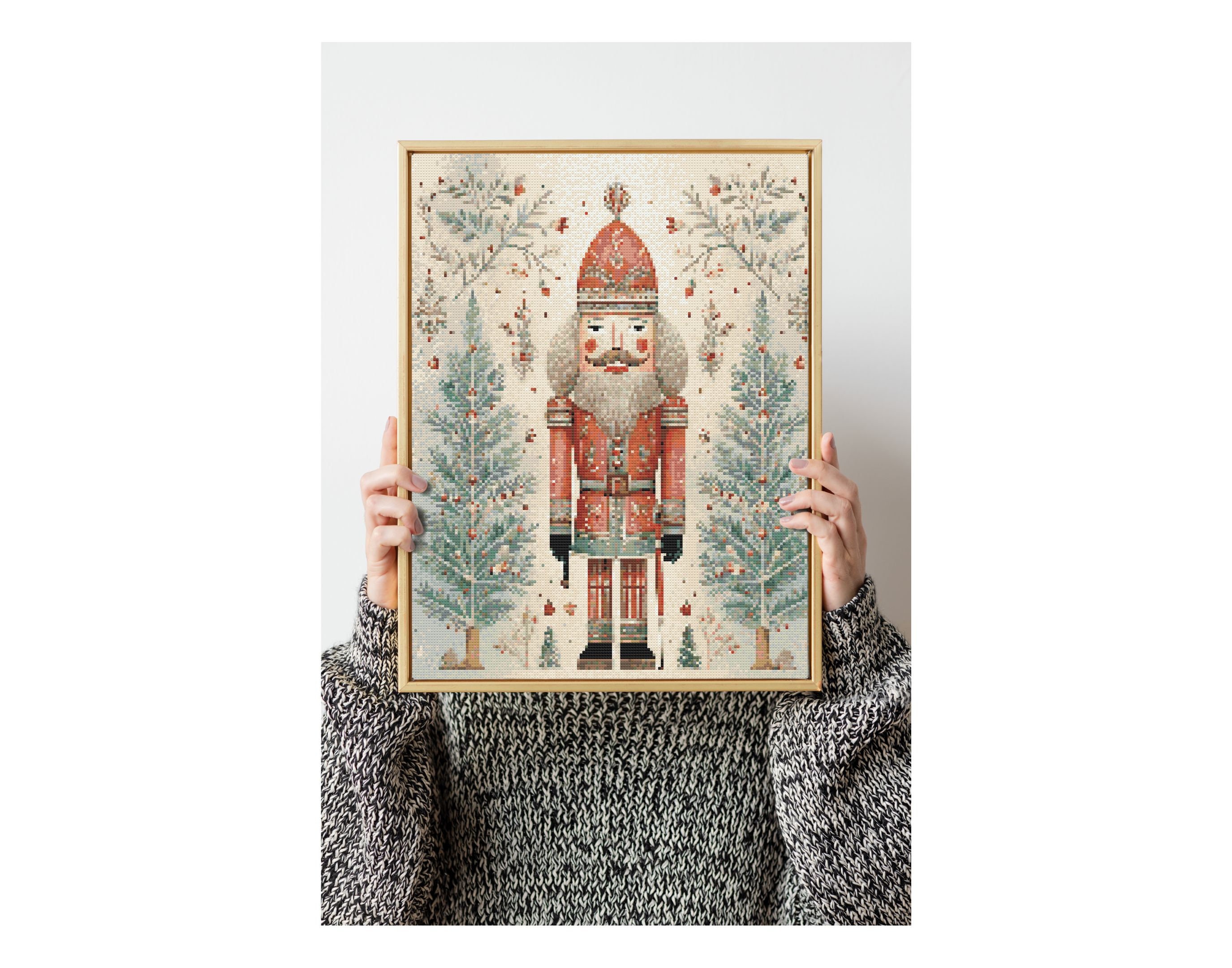 Counted Cross Stitch Pattern: nutcracker 1 Art, Printable PDF, 18 Count Instant Download PDF ...
