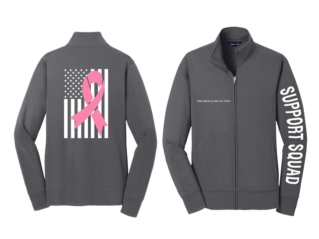 Oncology Nurse Jacket Oncology Embroidery Jacket Personalized Breast ...