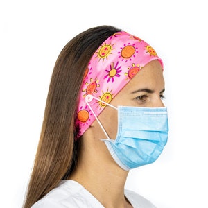 Headband With Buttons Woman Stretch Headbands Button - Etsy