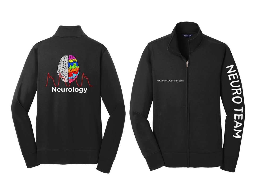 Neurology Nurse Jacket Personalized Embroidered Neuro ICU - Etsy