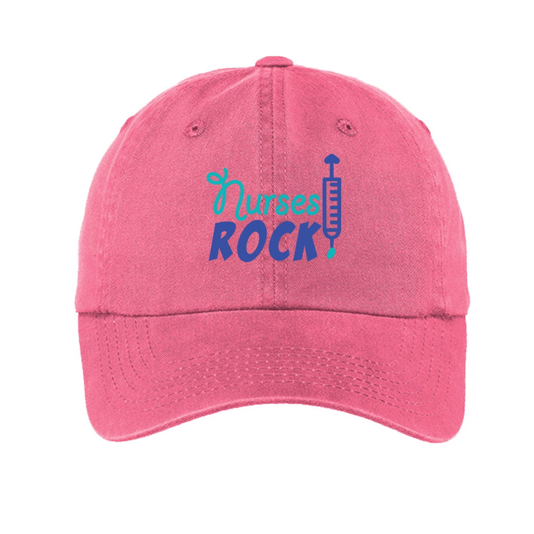Embroidered Nurses Rock Baseball Hat I RN Baseball Cap I Healthcare Hat ...
