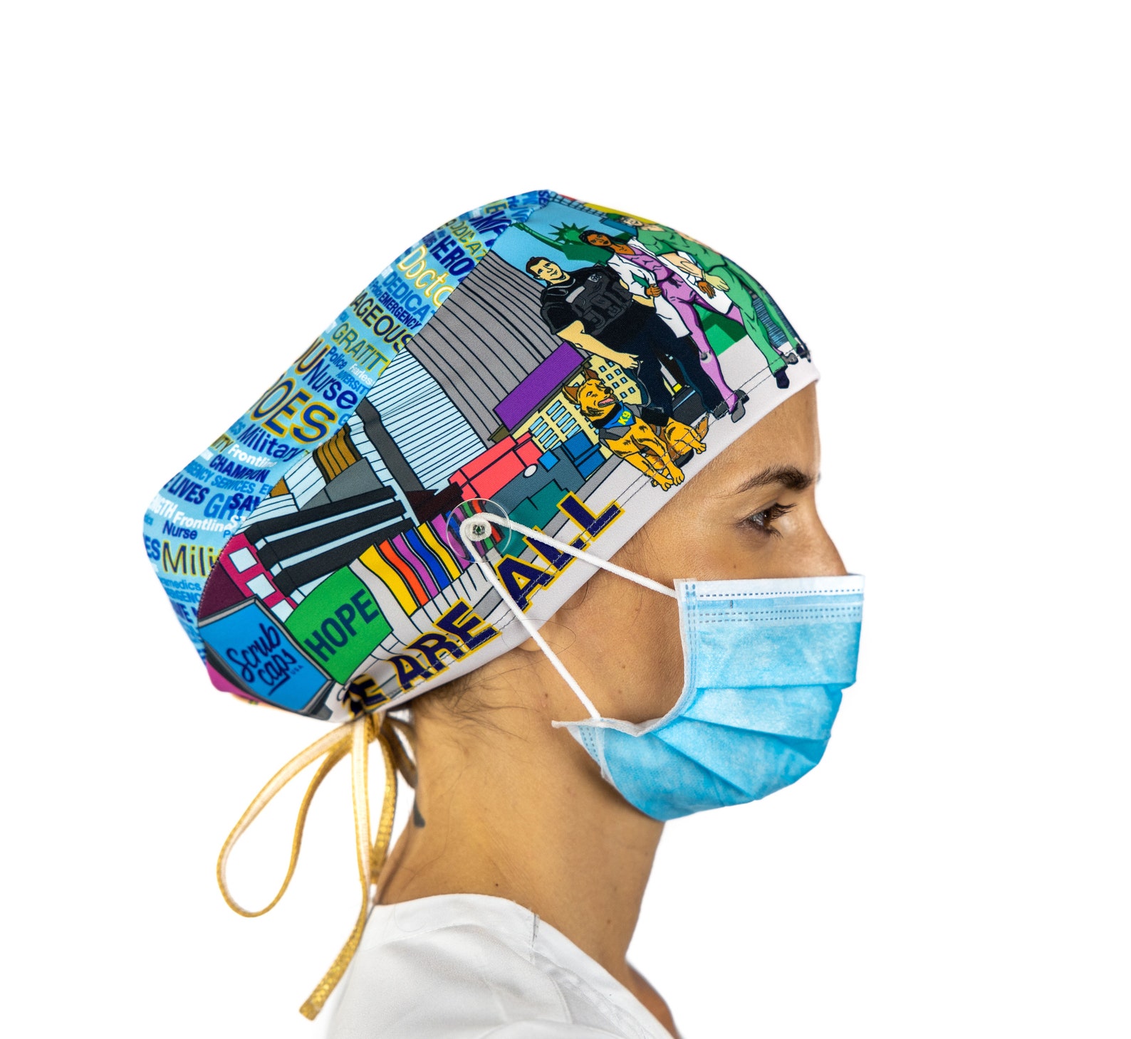 Heroes Surgical Cap Women I Nurse Cap | Etsy
