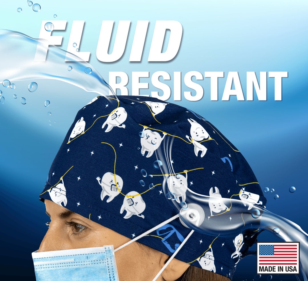 Dentist Unisex Surgical Cap With Buttons I Nurse Cap - Etsy