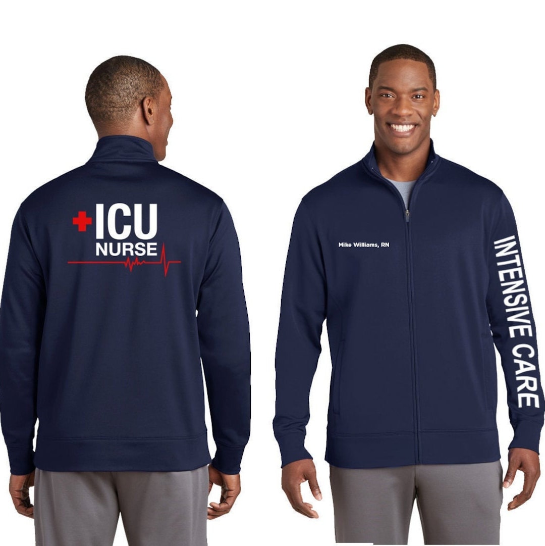 Men Intensive Care Nurse Jacket I RN ICU Personalized Jacket - Etsy