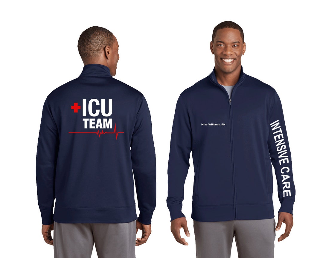 Men ICU Team Embroidered Jacket Intensive Care Men Jacket - Etsy