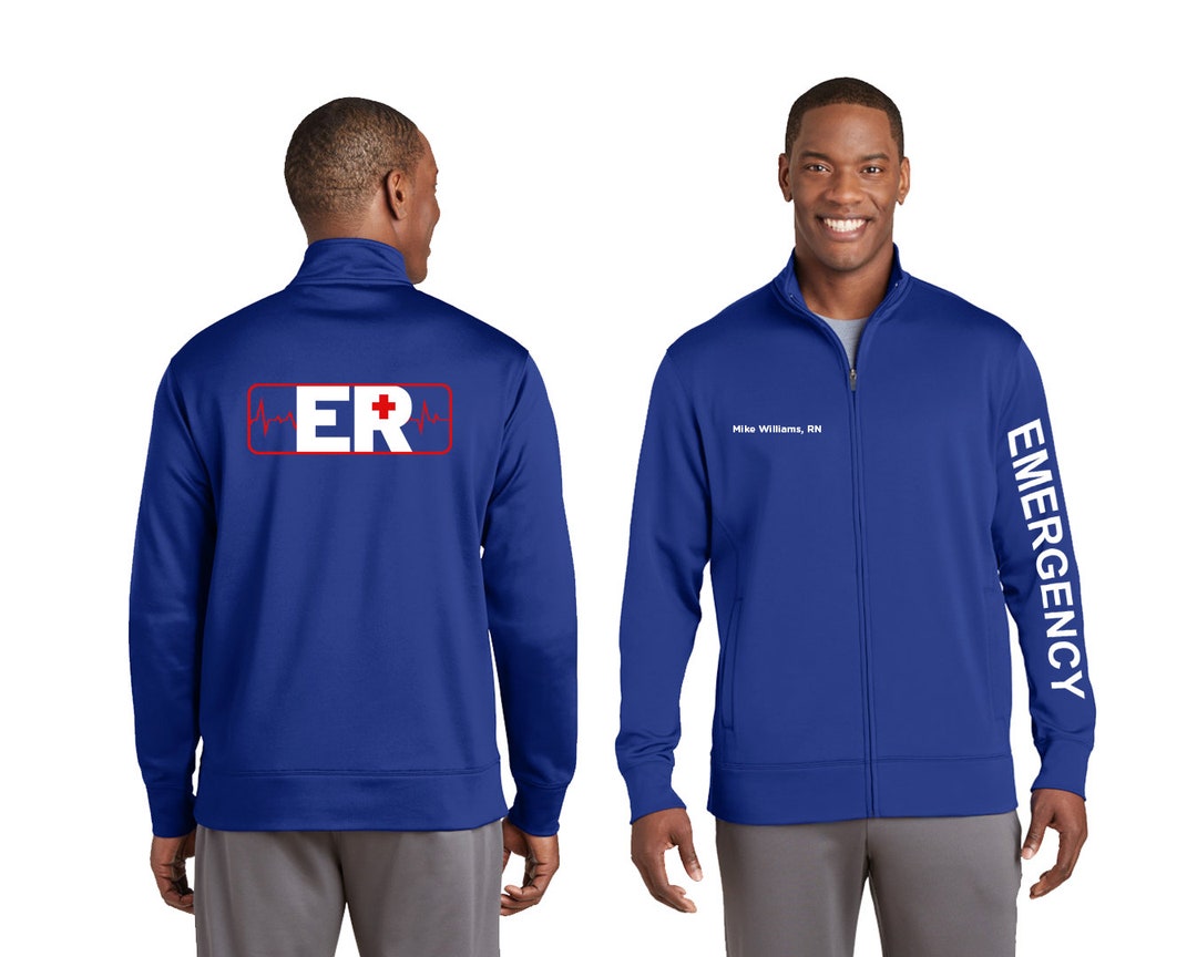 Men ER Embroidery Jacket Emergency Personalized Men Jacket - Etsy