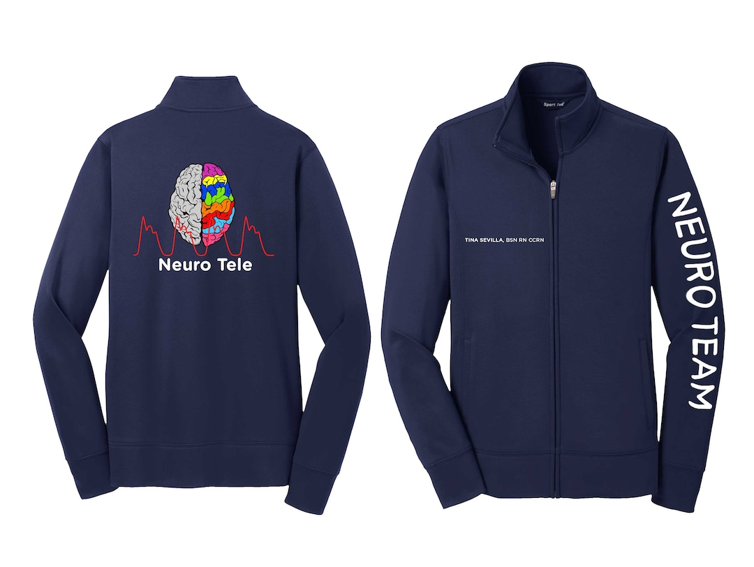 Neuro Tele Embroidered Jacket Neuro Team Personalized Jacket - Etsy