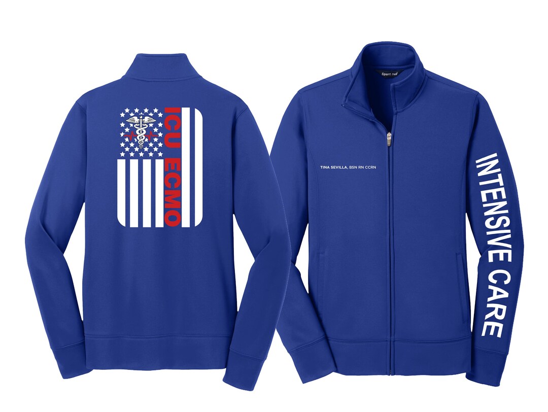 ICU Ecmo Nurse Jacket ICU Ecmo Embroidery Jacket - Etsy