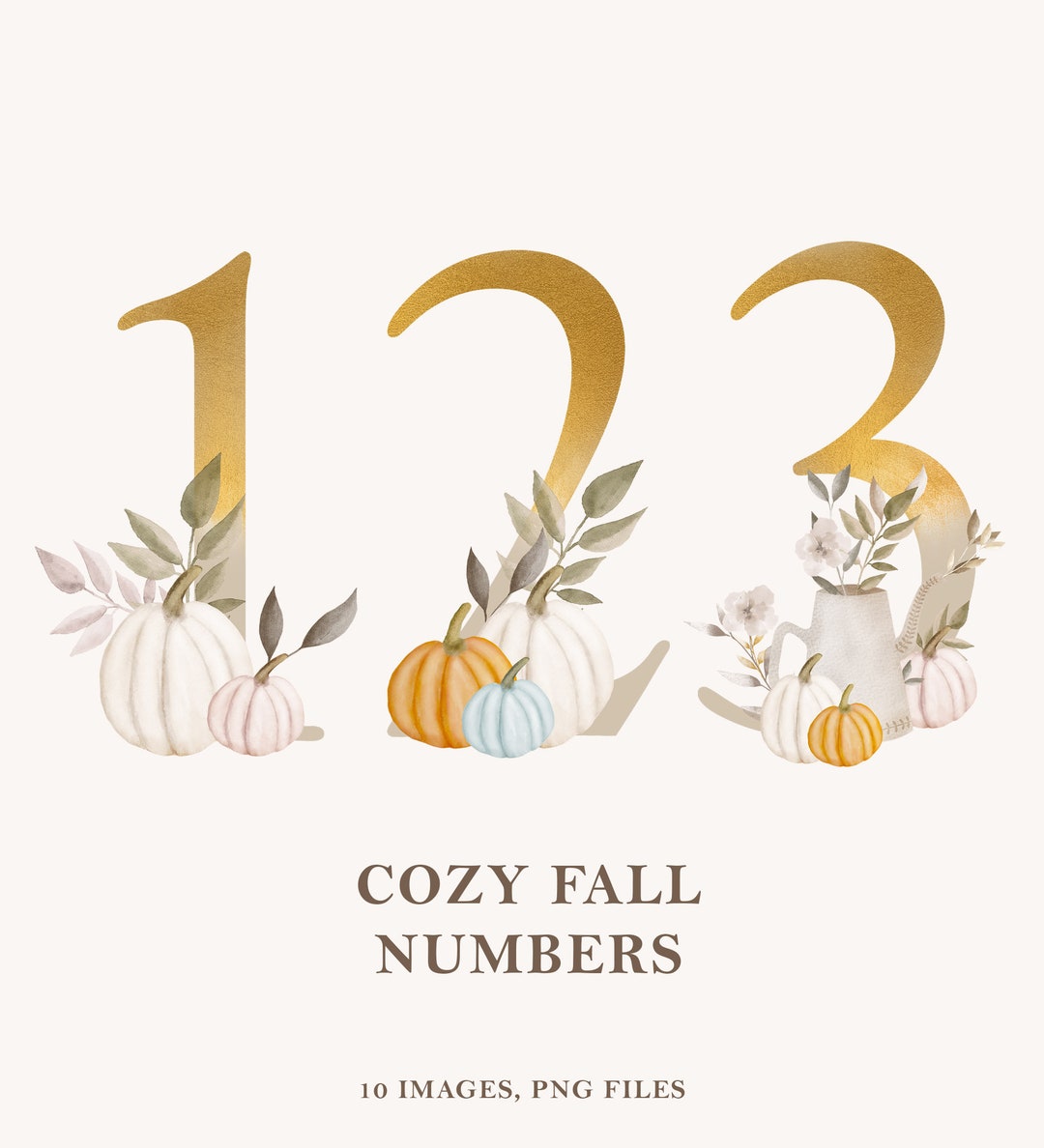 Floral Numbers, Numbers Clipart, Table Numbers Png, Gold Numbers Png ...
