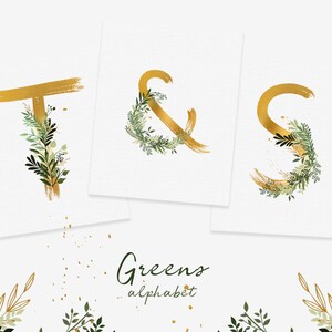 Greenery Alphabet, Floral Letters Png, Alphabet Clipart, Greenery ...