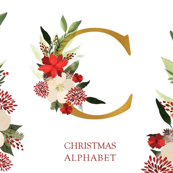 Floral Alphabet - Etsy
