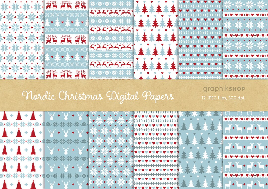 Nordic Digital Paper Scandi Digital Paper Scandinavian - Etsy