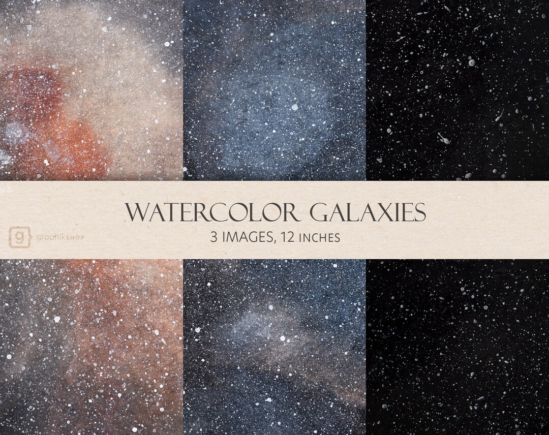 Watercolor Galaxy, Nebula Art, Space Digital Paper, Galaxy Digital ...