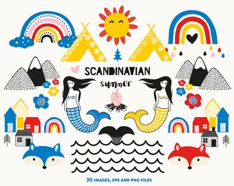 Summer Folk Art - Etsy