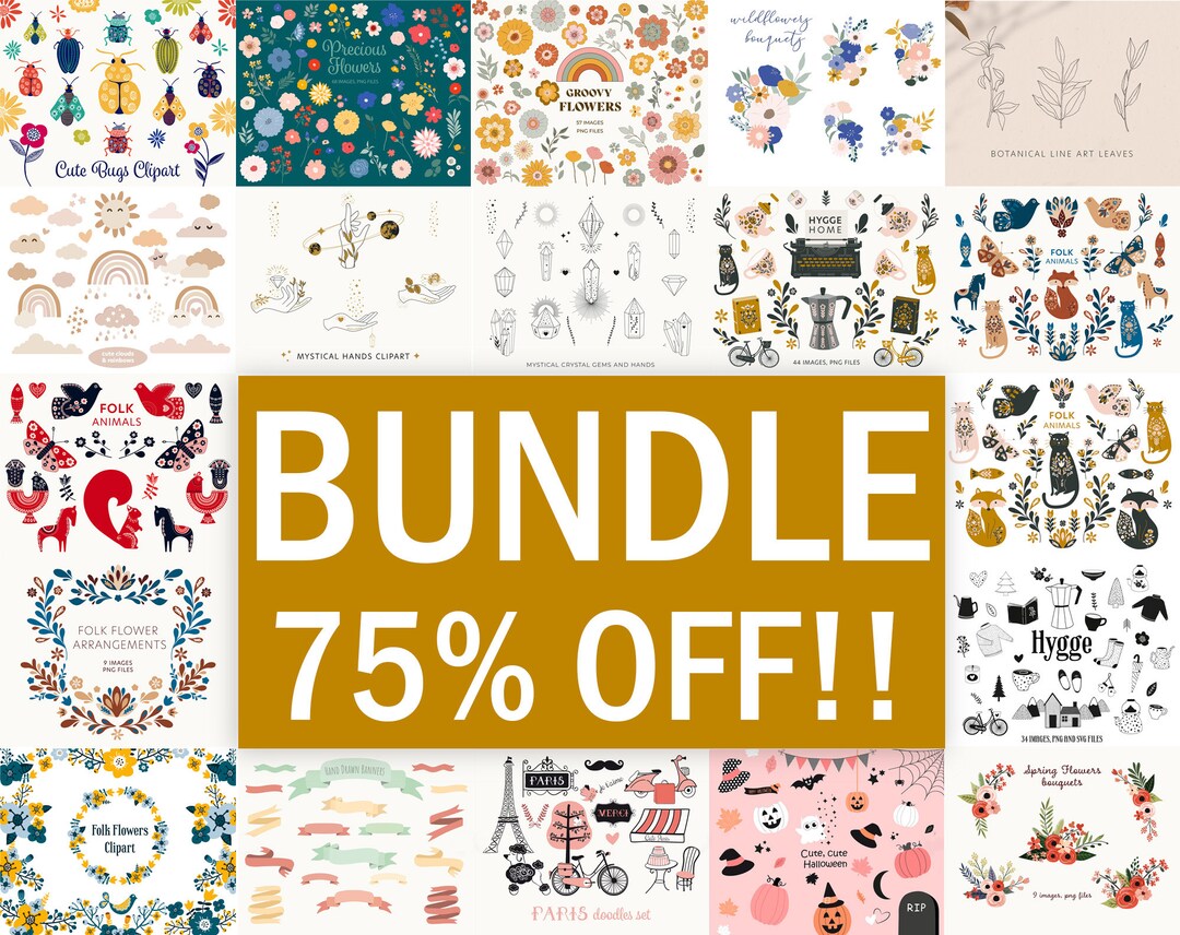 Bundle Clipart, Bundle Png, Clipart Collection, Shop Bundle, Graphics ...