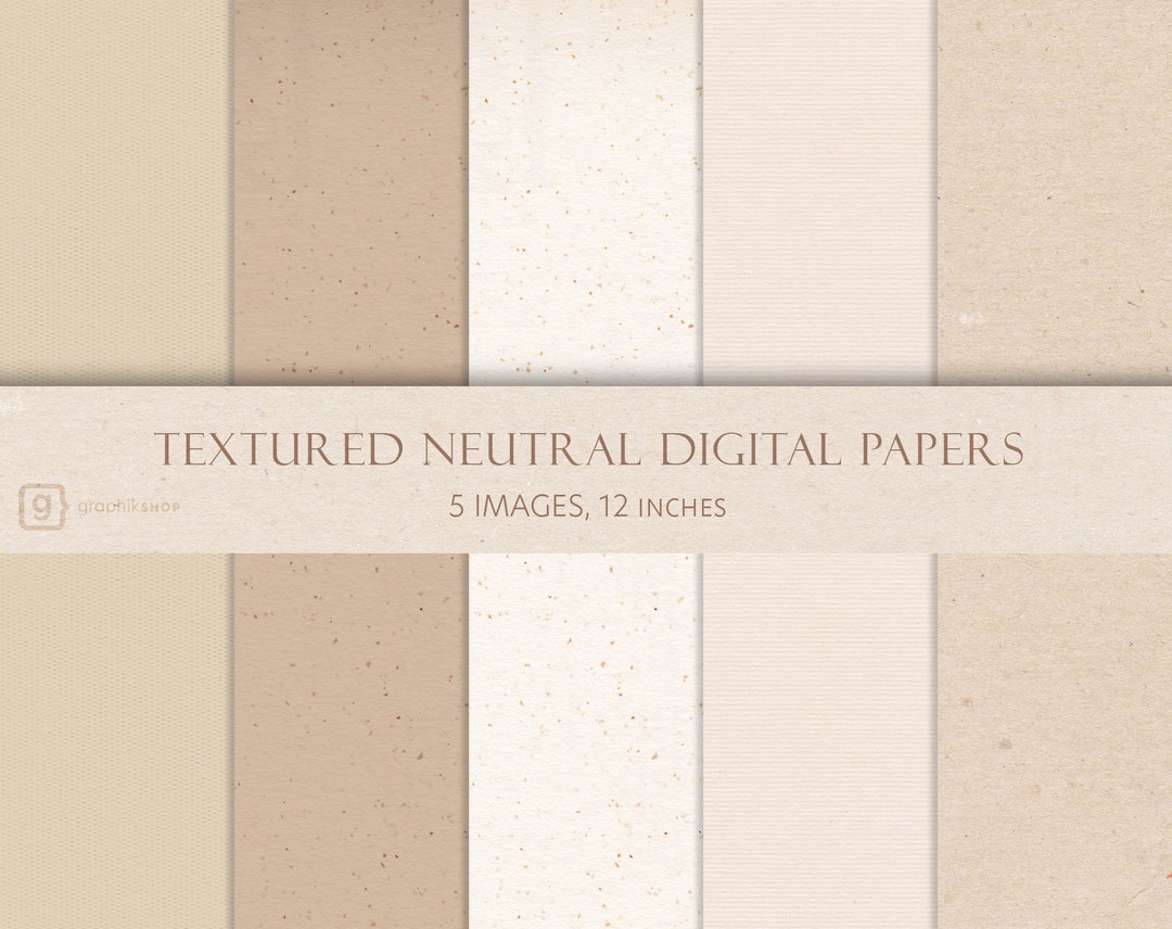 Textured Digital Paper, Paper Texture, Neutral Textures, Beige ...