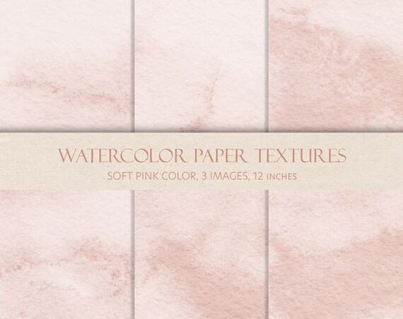 Watercolor Texture Pink Background Neutral Background - Etsy