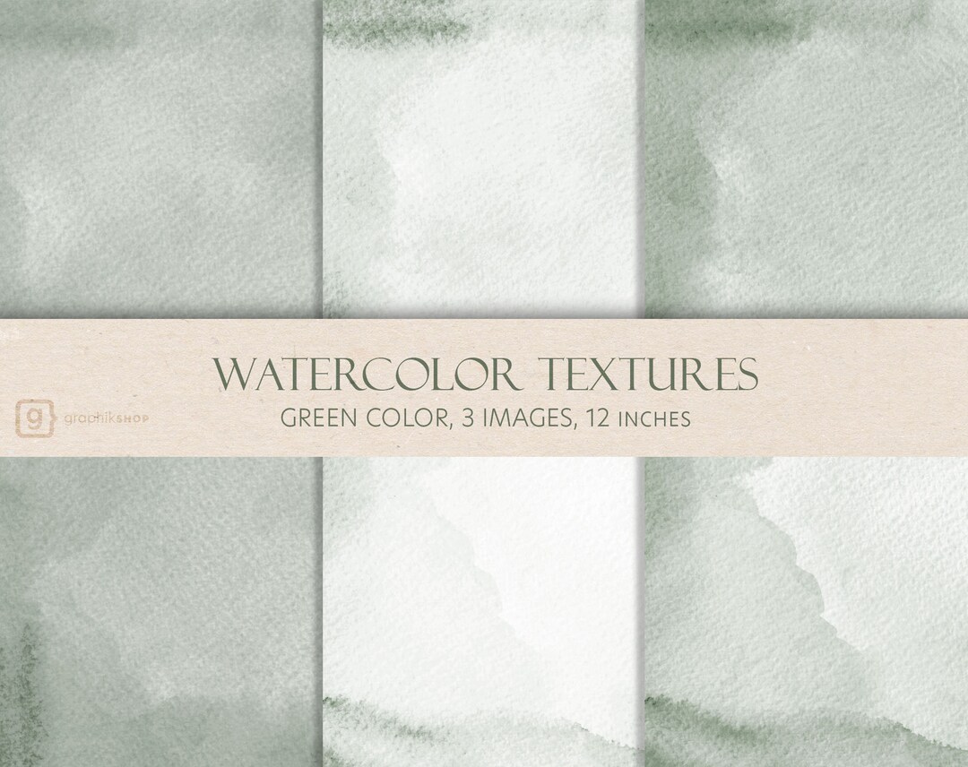 Watercolor Texture, Green Background, Sage Green Background, Neutral ...