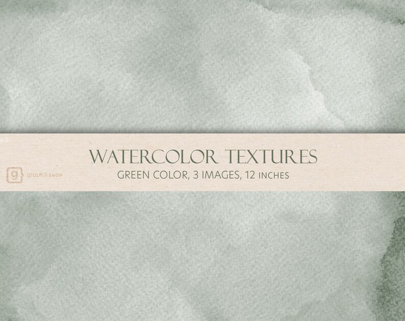 Watercolor Texture Green Background Sage Green Background - Etsy