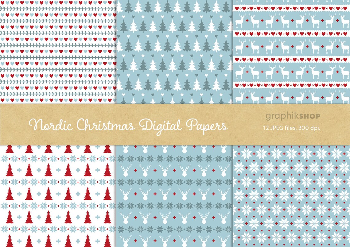Nordic Digital Paper Scandi Digital Paper Scandinavian - Etsy