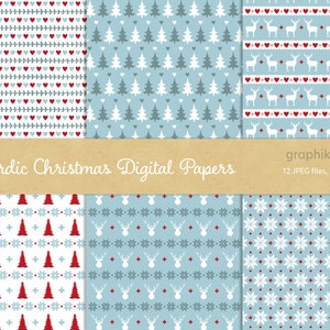 Nordic Digital Paper Scandi Digital Paper Scandinavian - Etsy