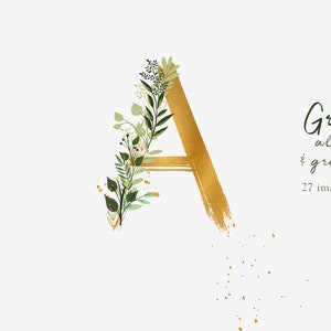 Greenery Alphabet, Floral Letters Png, Alphabet Clipart, Greenery ...