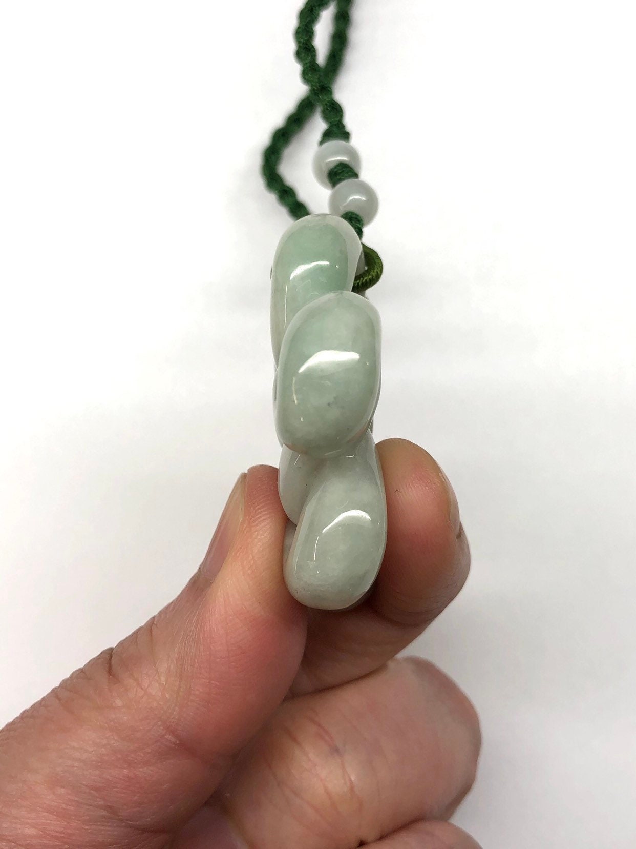 Carved Jade Pendant Jade Endless Knot Pendant Necklace Light | Etsy