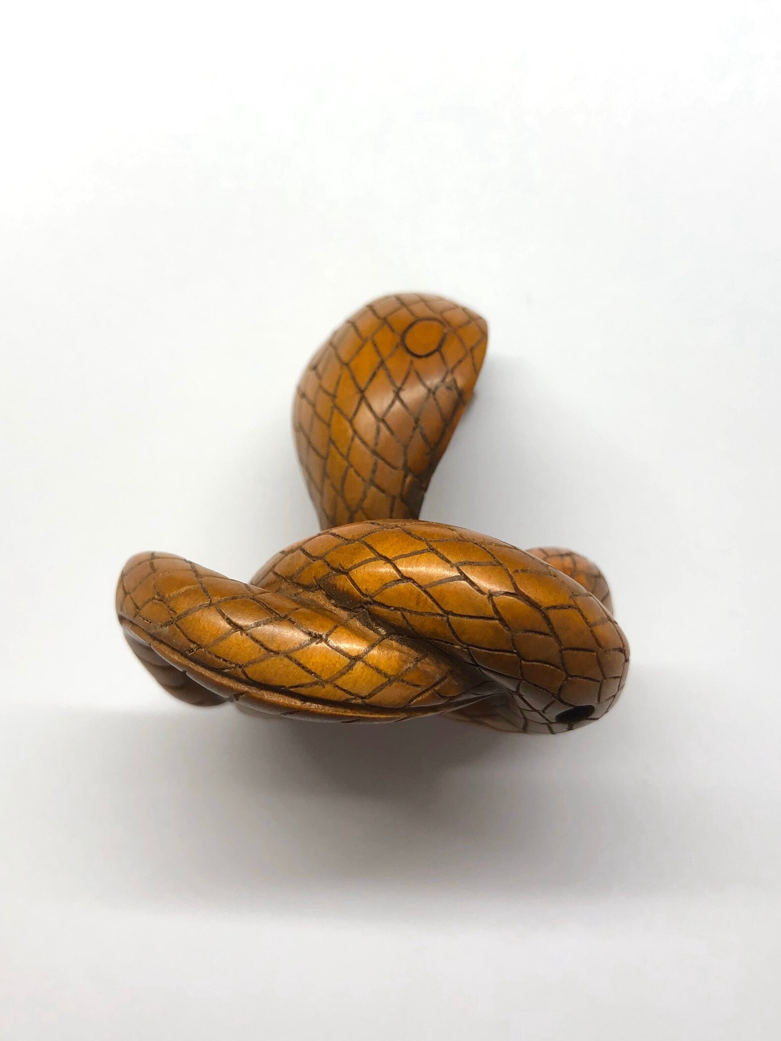Netsukes Chinese Zodiac Snake Netsuke Carved Boxwood Cobra - Etsy