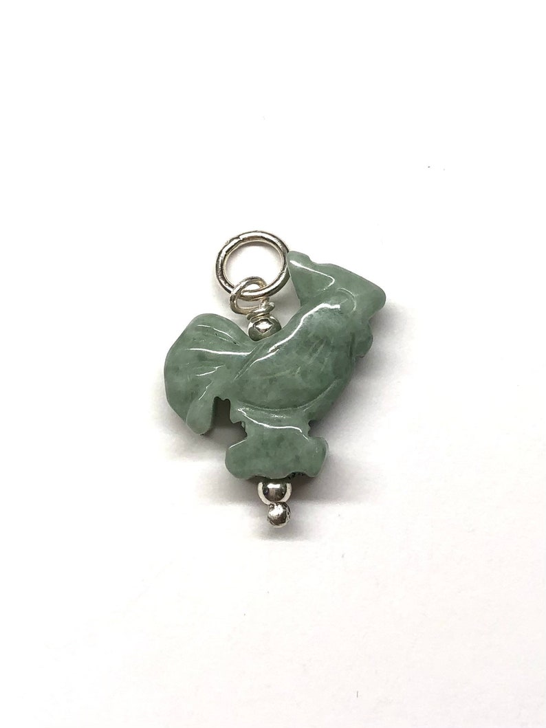 Carved Jade Rooster Charm Chinese Zodiac Jade Rooster - Etsy Canada