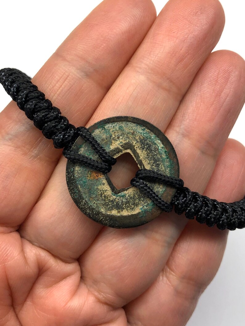 Antique Chinese Good Luck Old Coin Bracelet Authentic Antique - Etsy
