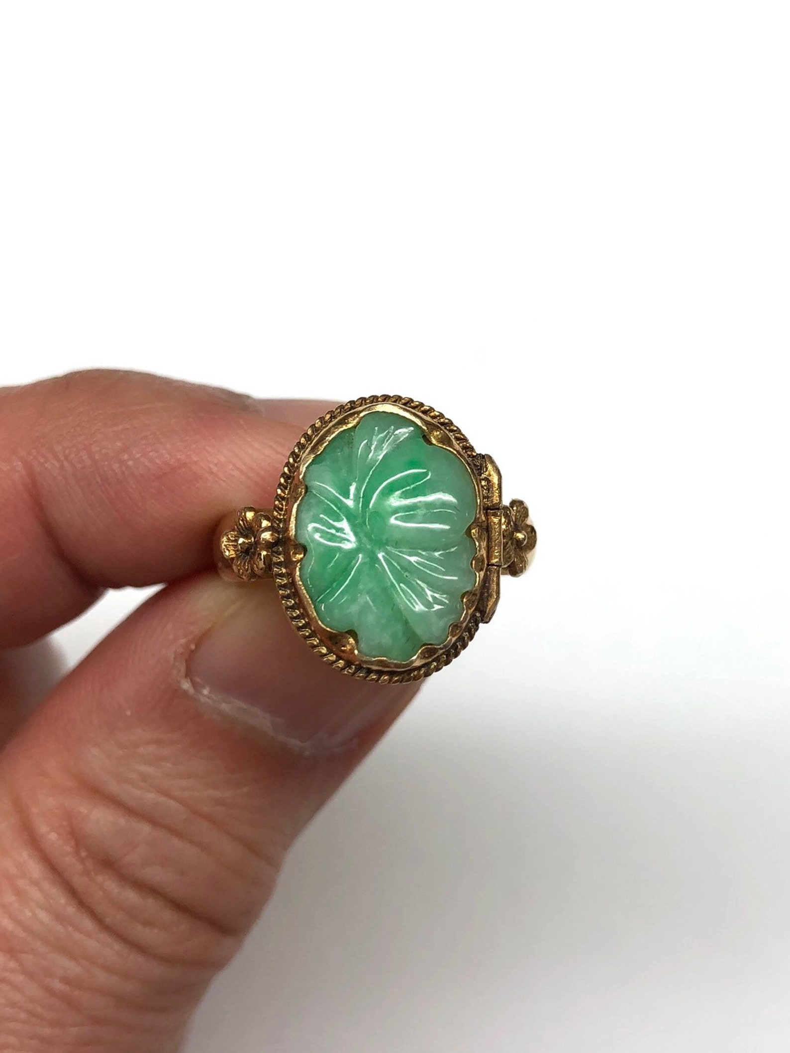 Antique Jade Ring Jade Poison Ring Chinese Ring Antique | Etsy