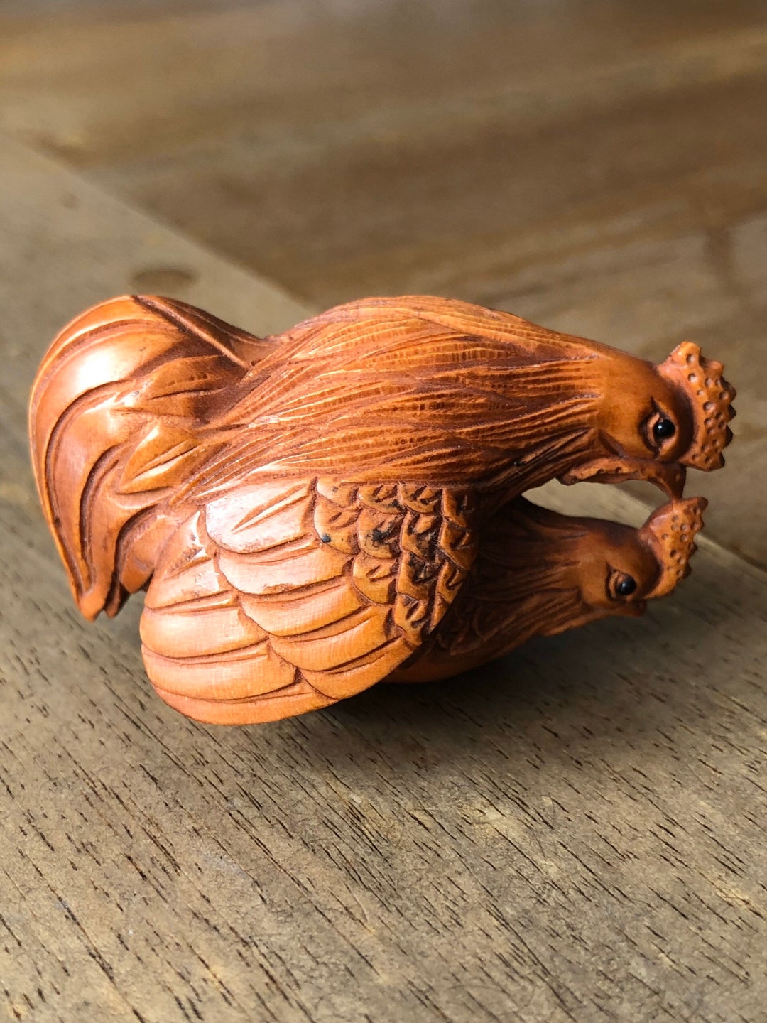 Netsukes, Netsuke Rooster, Chinese Zodiac Rooster Netsuke, Carved ...