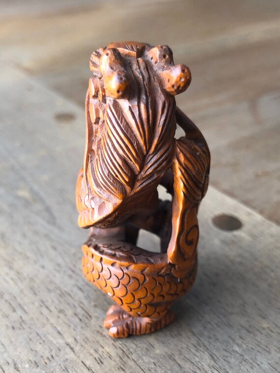 Netsukes, Dragon Netsuke, Chinese Zodiac Dragon Penda… - Gem